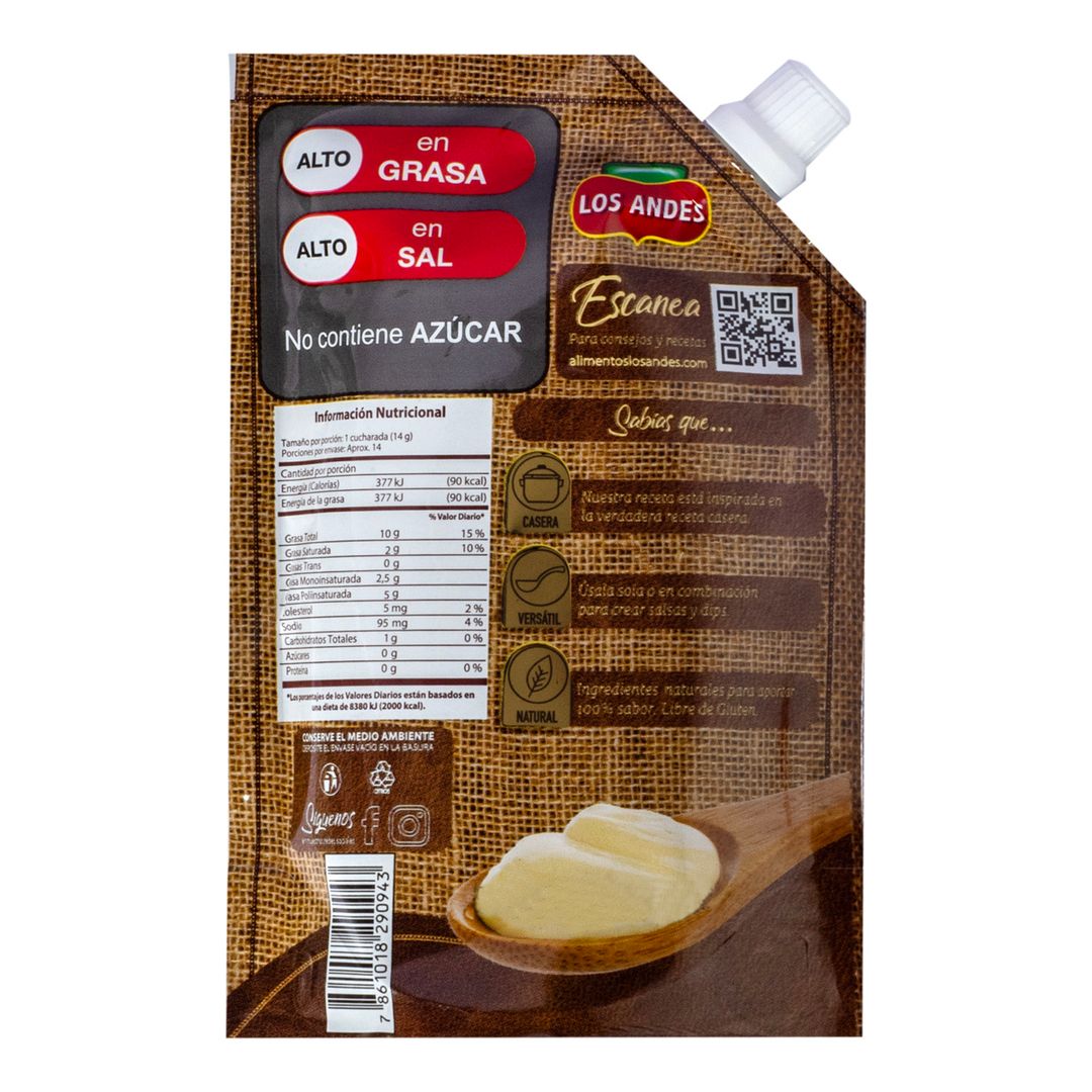 Mayonesa Casera Los Andes Doypack 200g - 957409