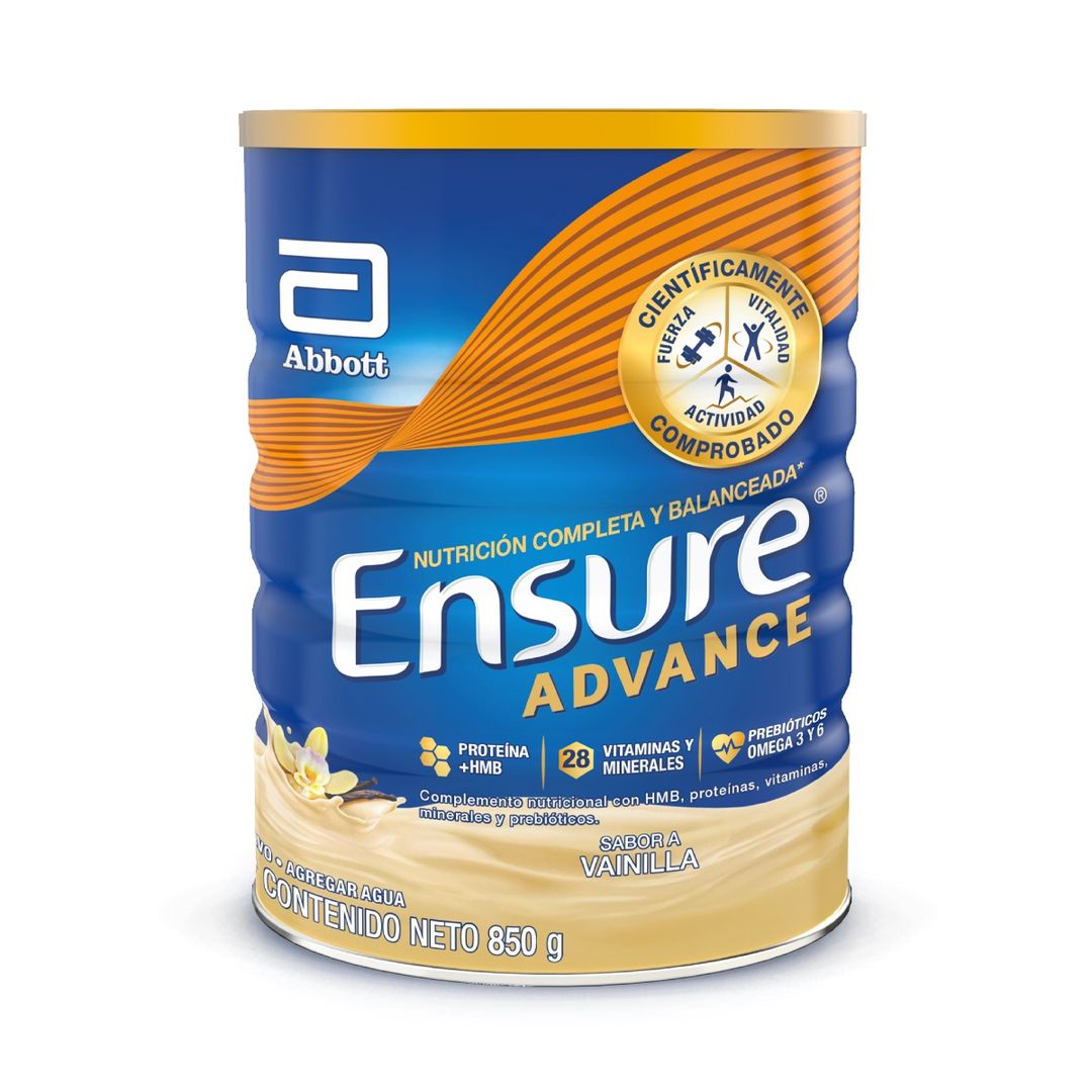 Suplemento Nutricional Ensure Advance Sabor a Vainilla 850g - 958354