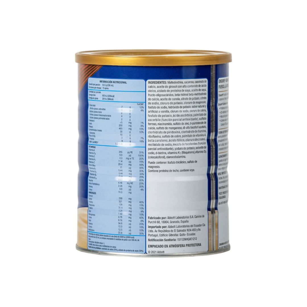 Suplemento Nutricional Ensure Advance Sabor a Vainilla 850g - 958354