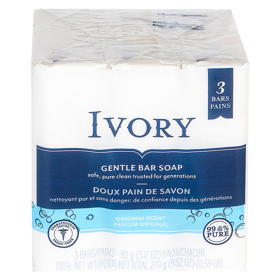 Pack 3 Uds Jabón en Barra Ivory Original - 958476