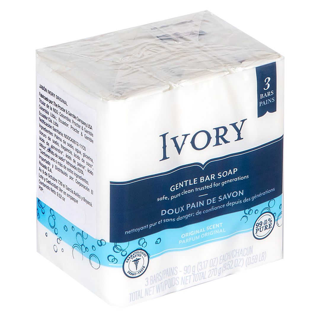 Pack 3 Uds Jabón en Barra Ivory Original - 958476