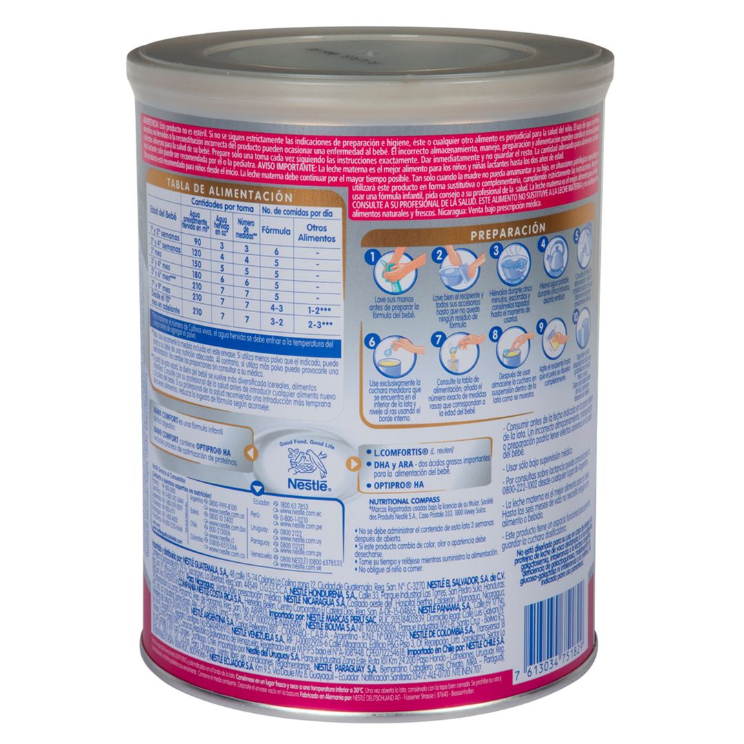 Fórmula Láctea en Polvo Nan Comfort 800g - 959557