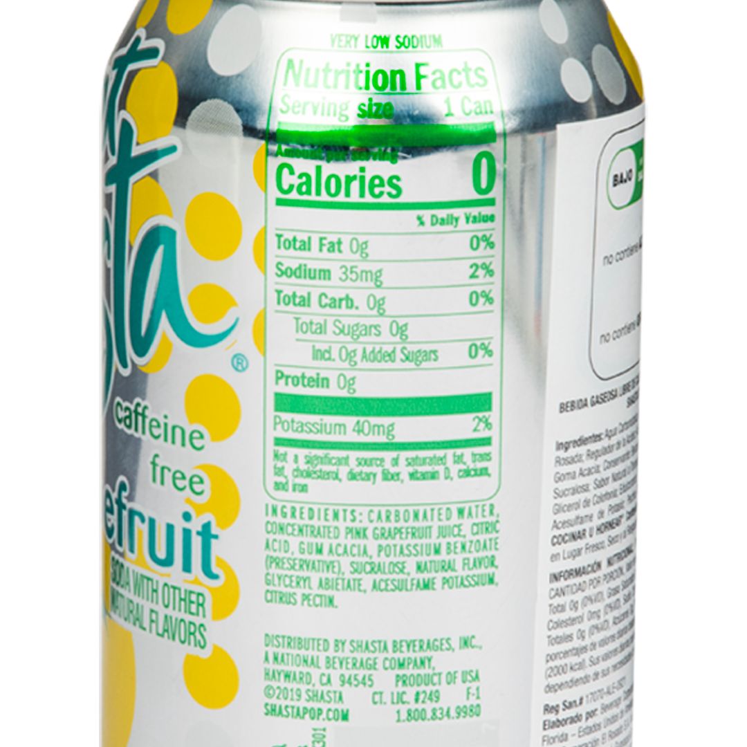 Cola Shasta Grape Fruit Diet 355 ml - 959868