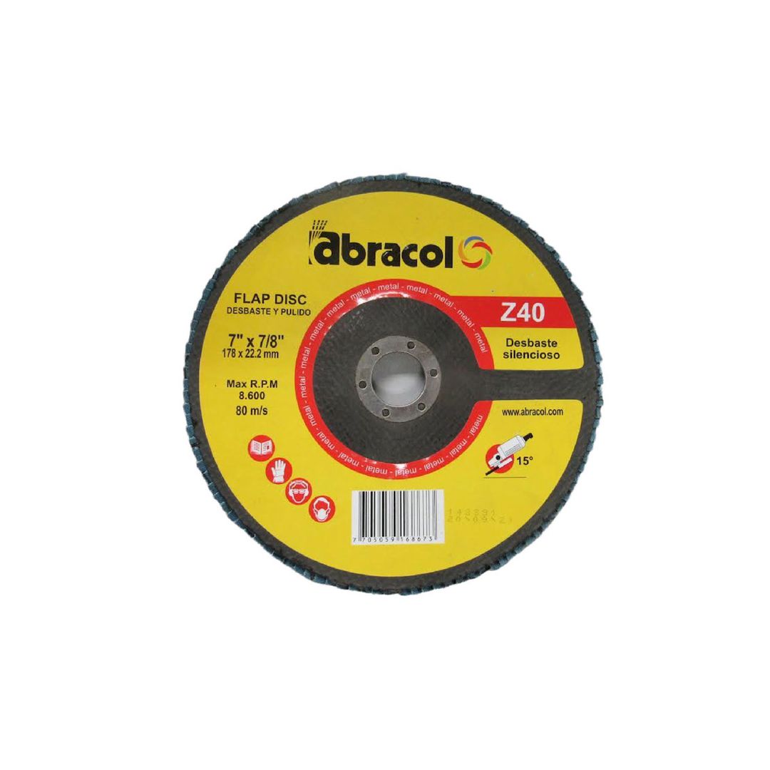 Disco Abracol de Zirconio 4-1/2” x 7/8” Z80 - 962066