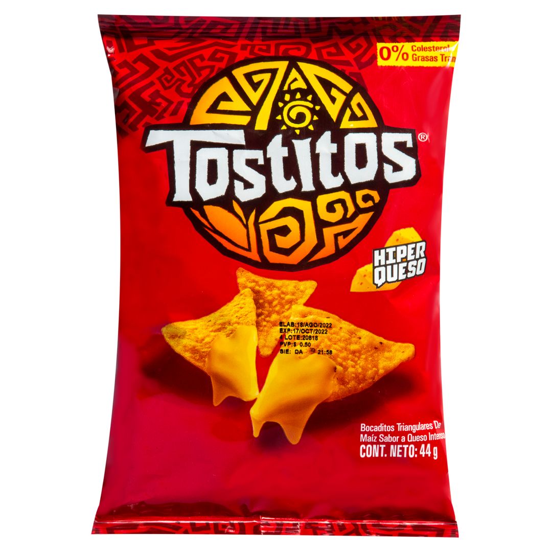 Tostitos con Hiper Queso de Inalecsa 44g - 962119