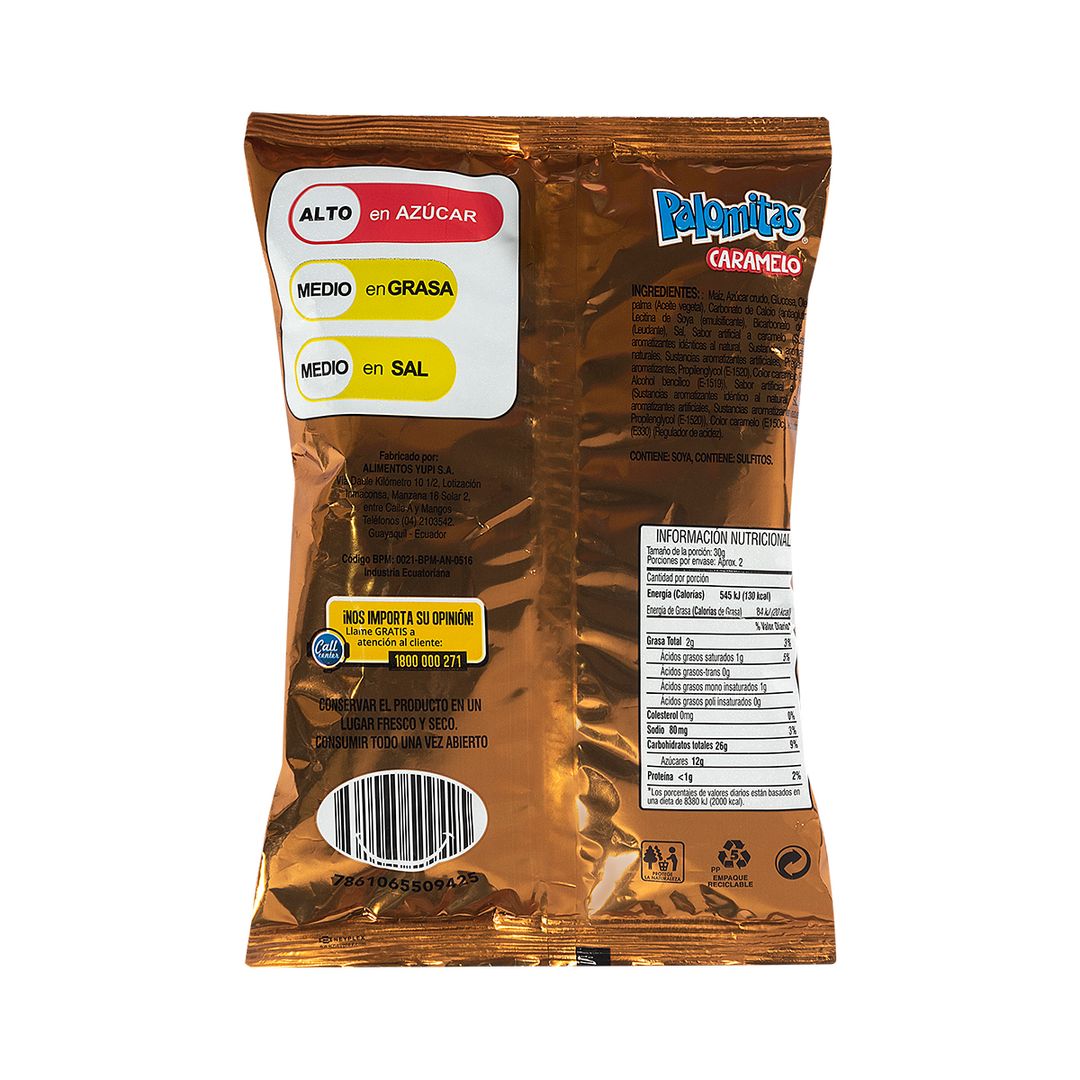 Canguil Dulce Yupi Sabor a Caramelo 50g - 962378
