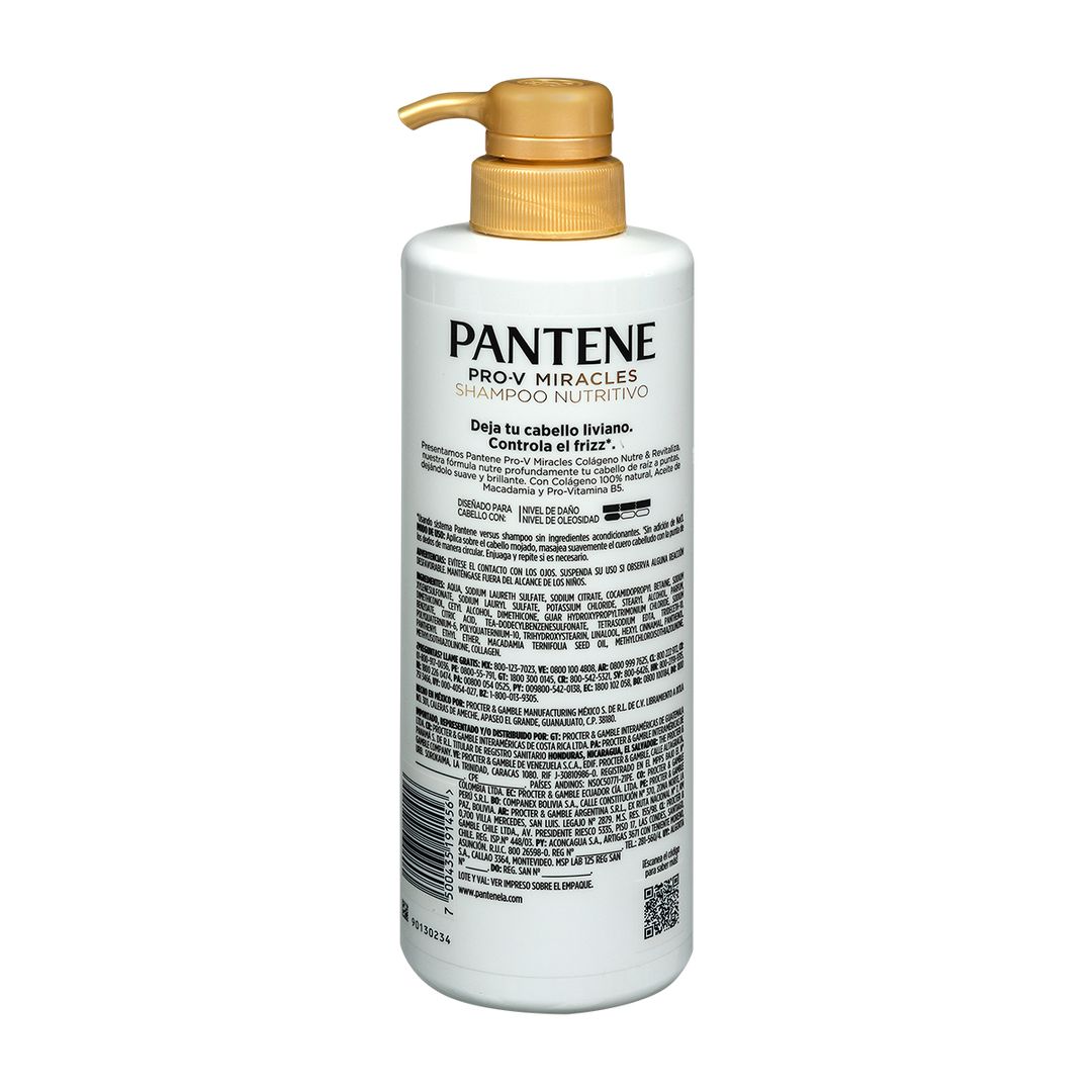 Shampoo Pantene con Colágeno 510ml - 962386