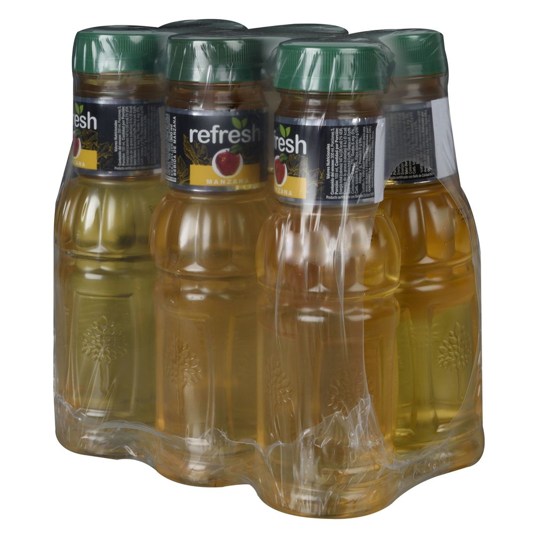 Pack 6 Uds Jugo Refresh Manzana 300ml - 962682