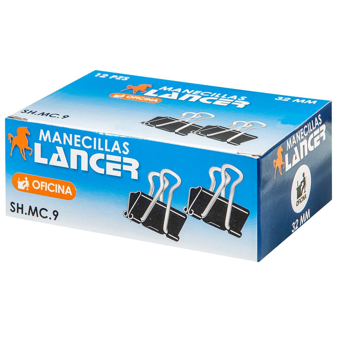 Manecilla Jeff Lancer Negra 32mm 800-3 - 963913