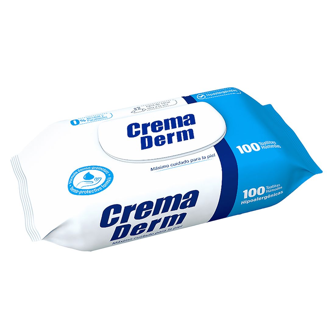 Toallitas Húmedas Crema Derm - 100 Unidades - 964331