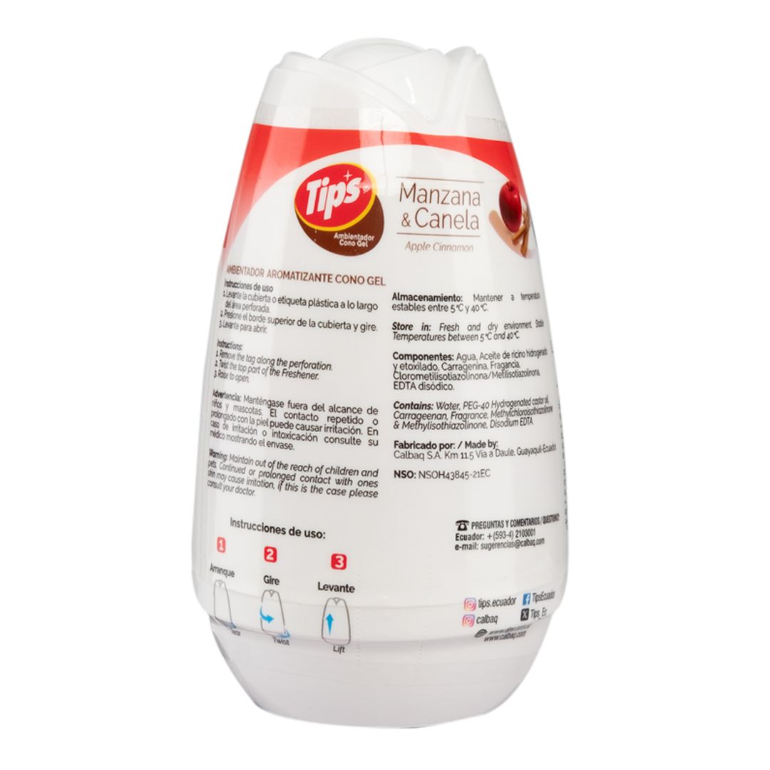 Ambientador Cono Tips Manzana & Canela 170g - 966339