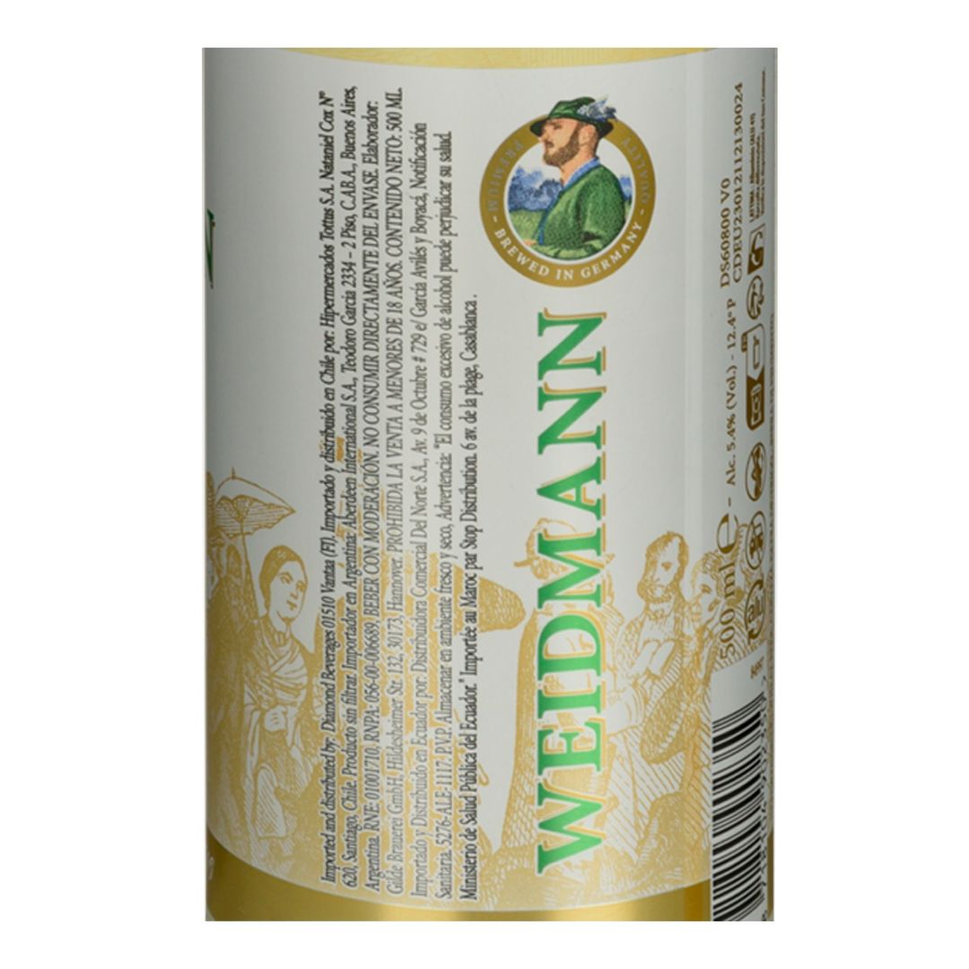 Cerveza Weidmann Hefeweizen Lata 500ml - 965935