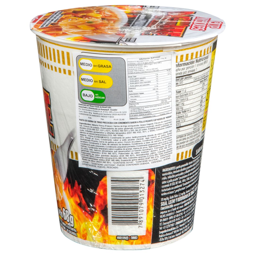 Fideo Instantáneo Cup Noodles Pollo Picante 68g - 965958