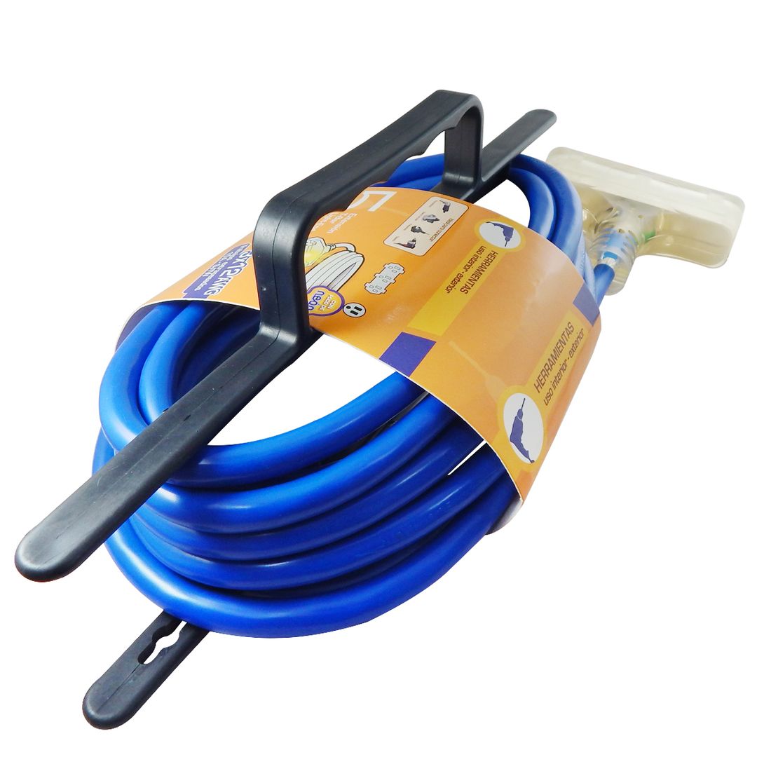 Extensión Incable 3 Tomas Azul 5 Metros - 966252