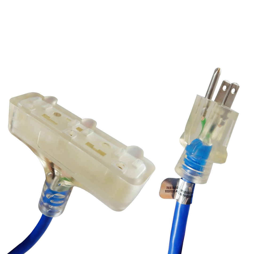 Extensión Incable 3 Tomas Azul 5 Metros - 966252