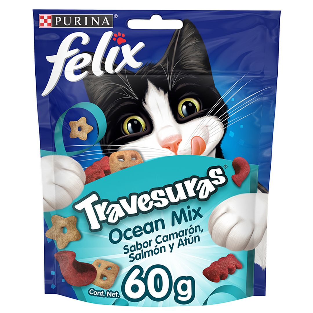 Snack para Gato Purina Ocean Mix Travesuras Felix 60g - 966838