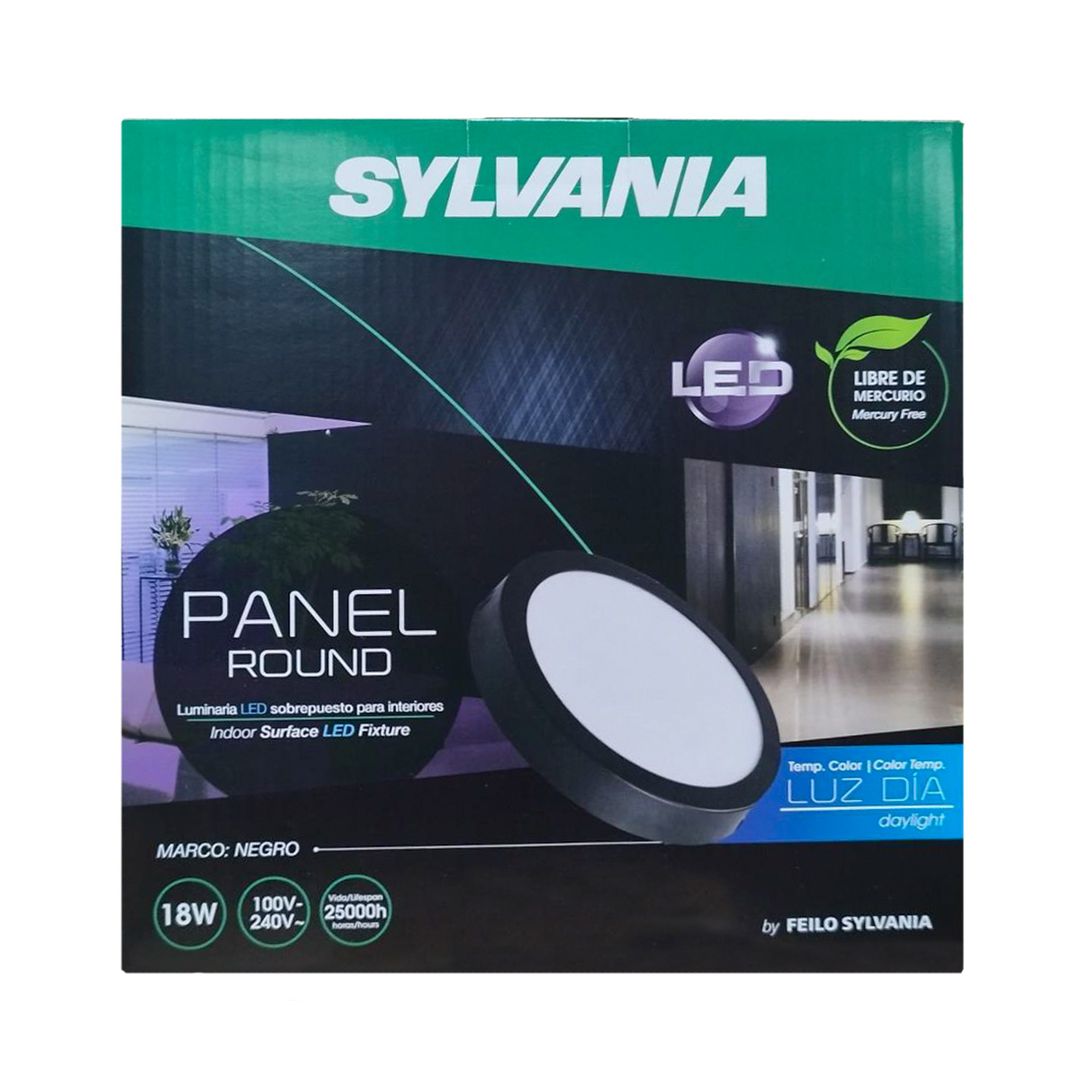 Panel Led Circular Sylvania Sobrepuesto Luz Día 18W 22cm - 968735