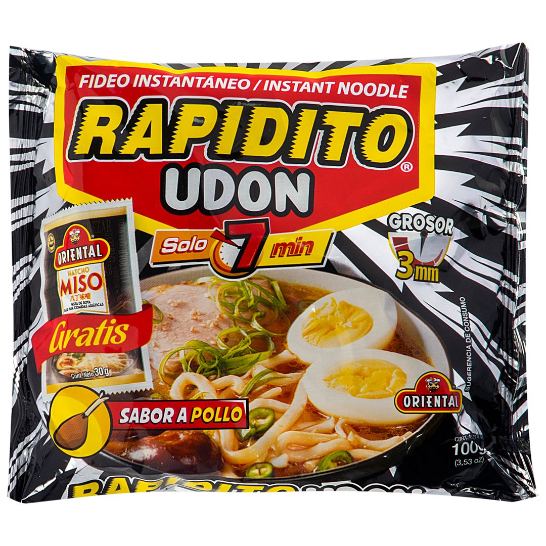 Fideo Instantáneo Rapidito Udon Pollo 100g - 968790