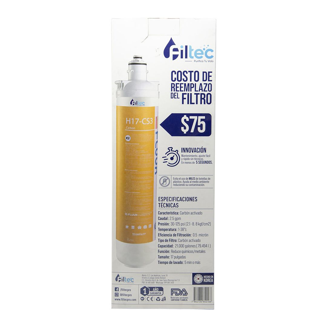 Purificador de Agua Filtec para Cofee Ice - 969330