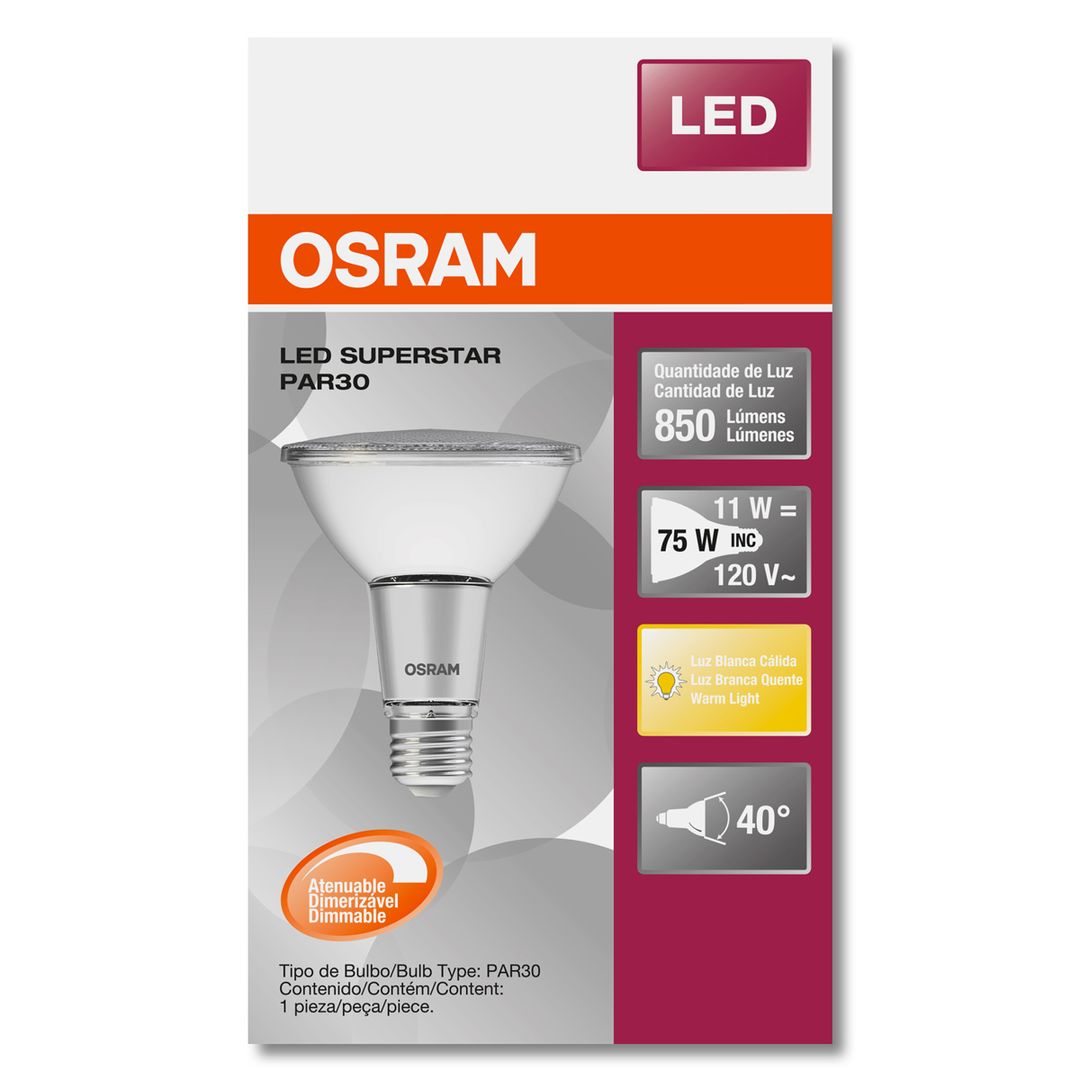 Foco Led Osram 11W E27 Luz Blanca Cálida - 969424