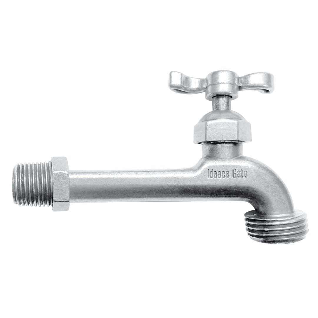 Llave de Jardín Ideace Gato Caño Largo Níquel 13x3cm - 969463