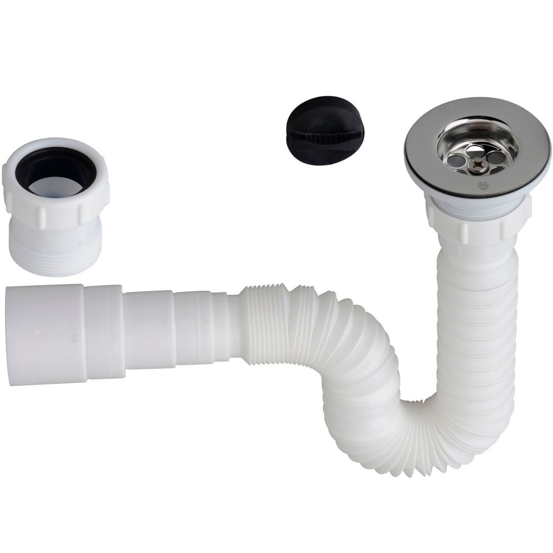 Desagüe Fv con Tapón 1 1/2" Sifón Plástico - 969524