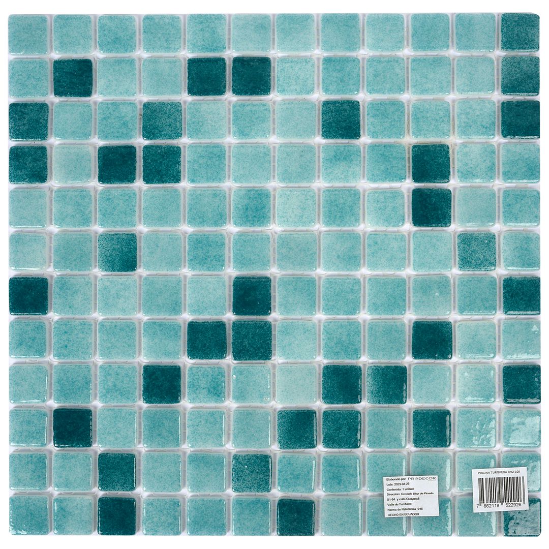 Mosaico Prodecor Piscina Turquesa 31x31cm - 970039