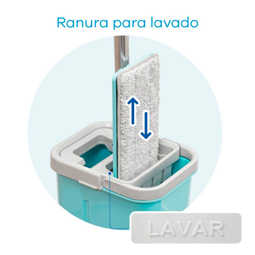 Trapeador con Balde Reyplast Smart Celeste 7L - 970071