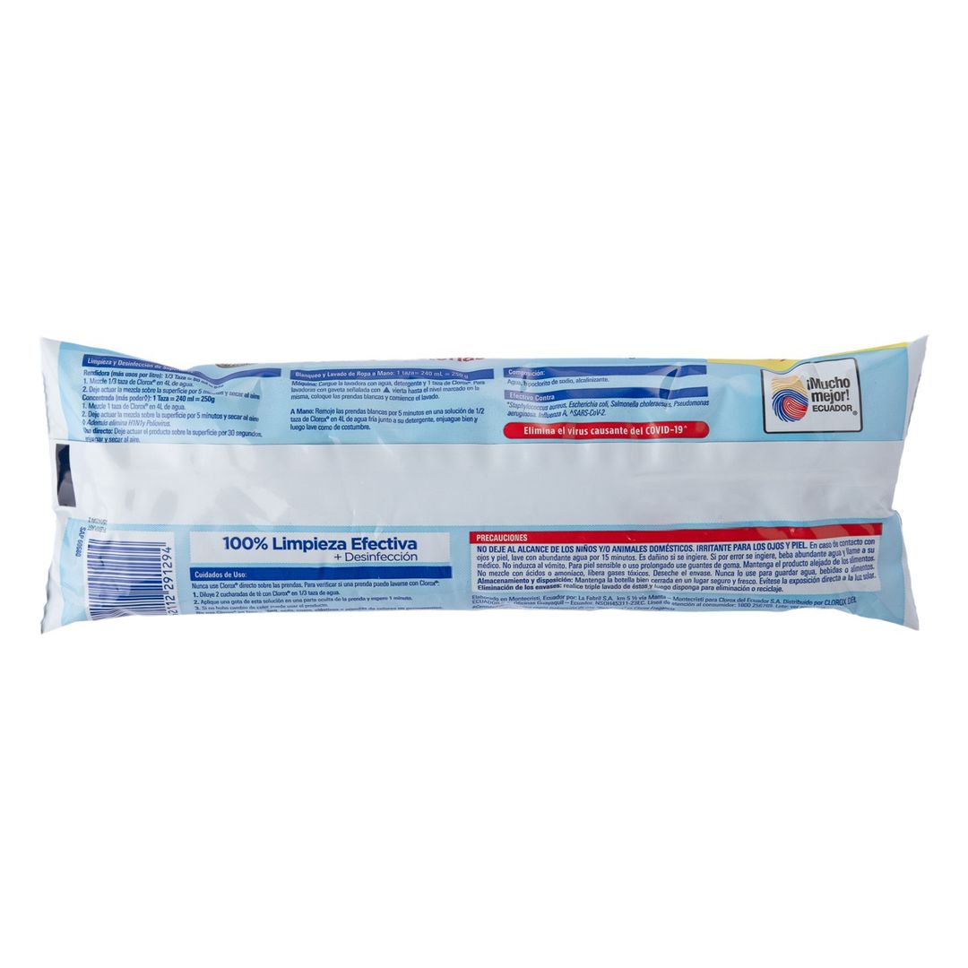 Cloro Líquido Clorox Original 5 en 1 Sachet 270 ml - 970667