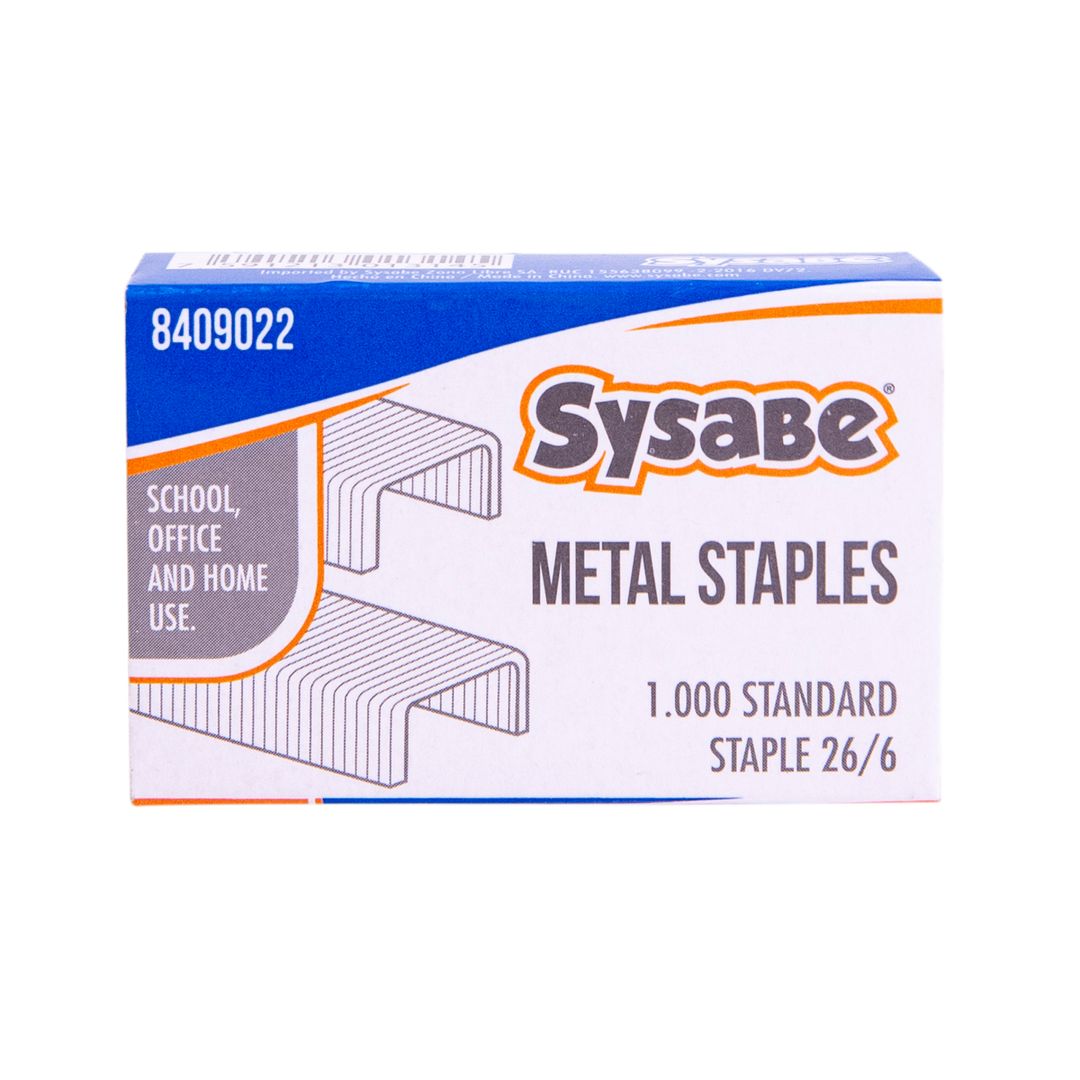 Grapas Sysabe Metálicas Lisas - 970870