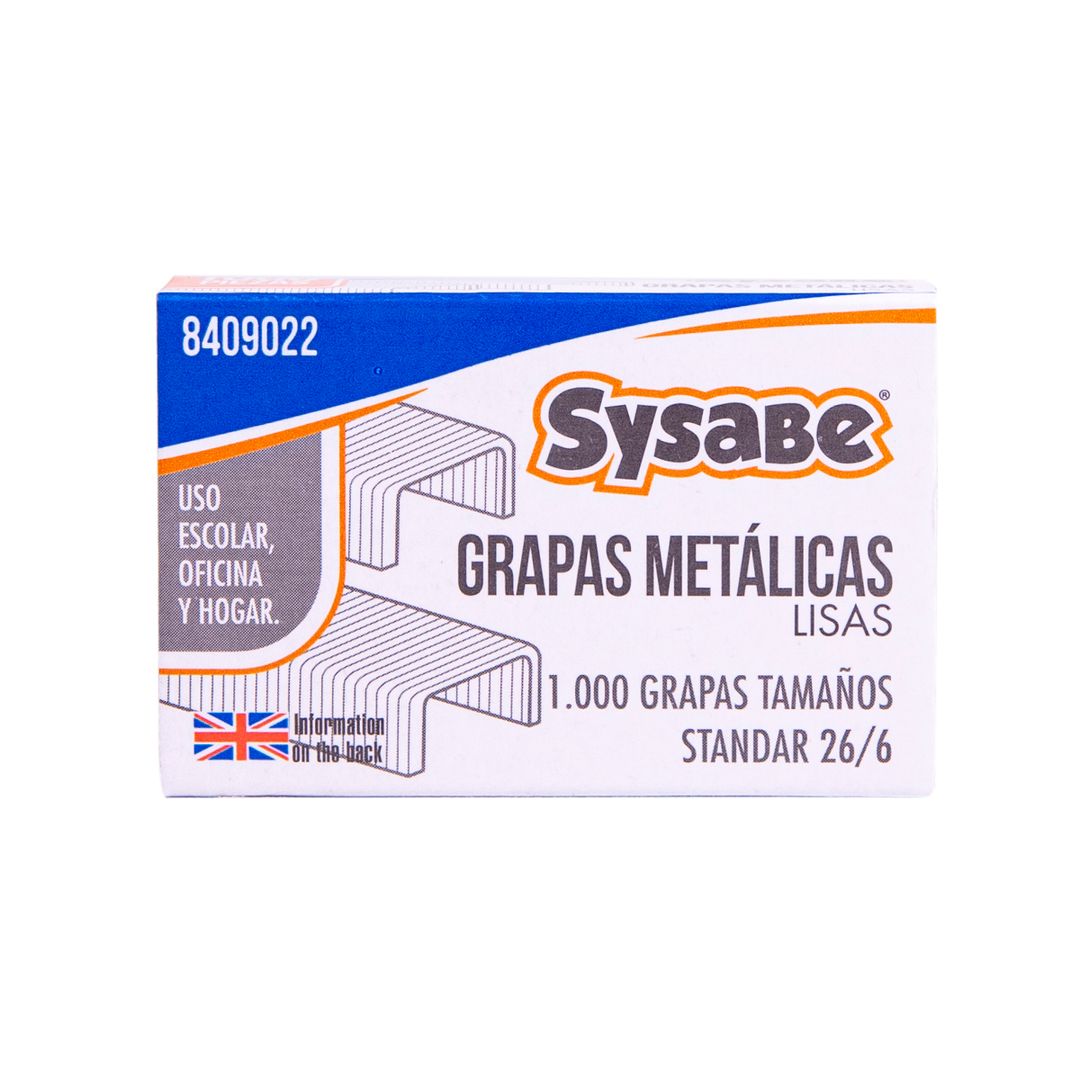 Grapas Sysabe Metálicas Lisas - 970870