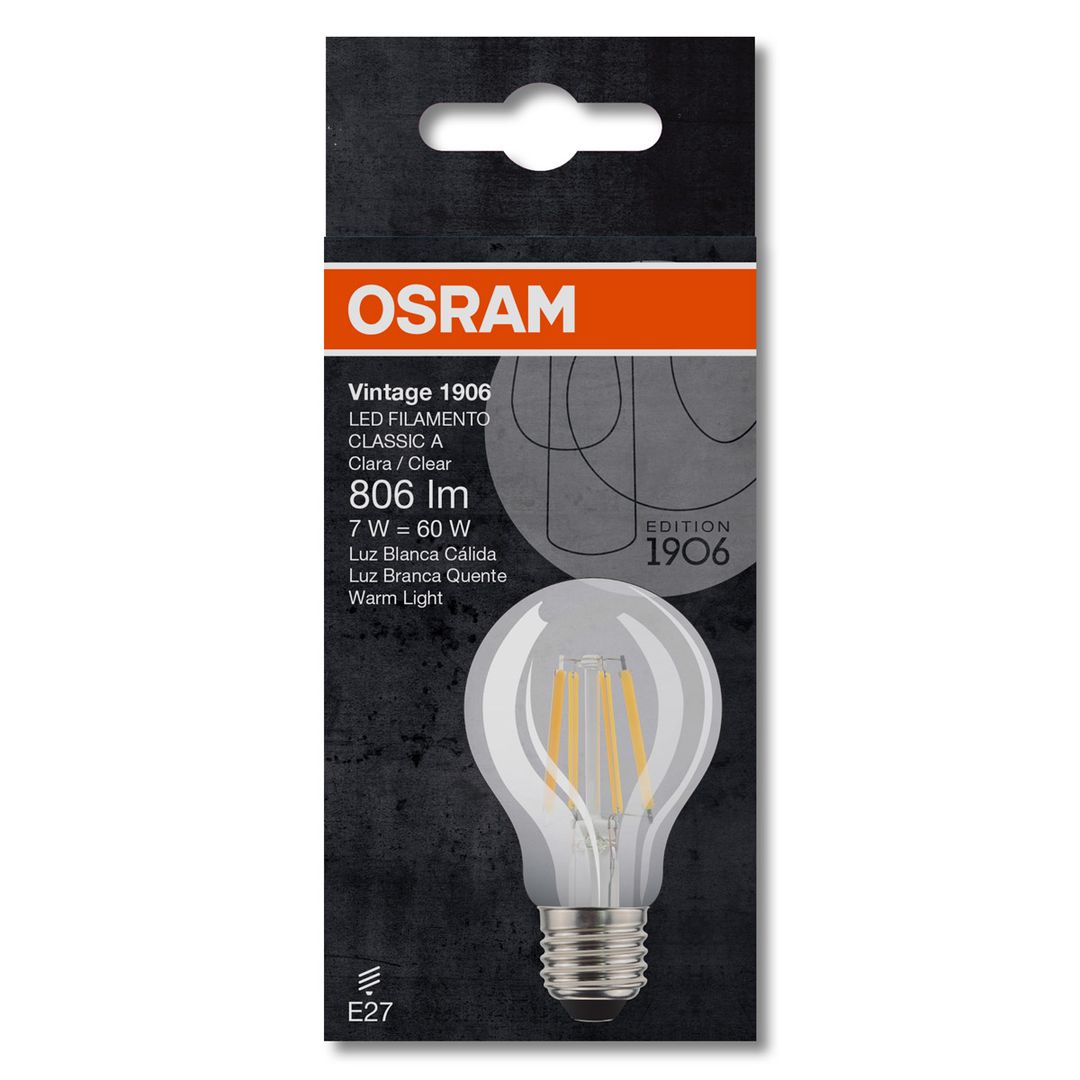 Foco Led Vintage Filamento Osram 7W E27 Luz Cálida - 971034