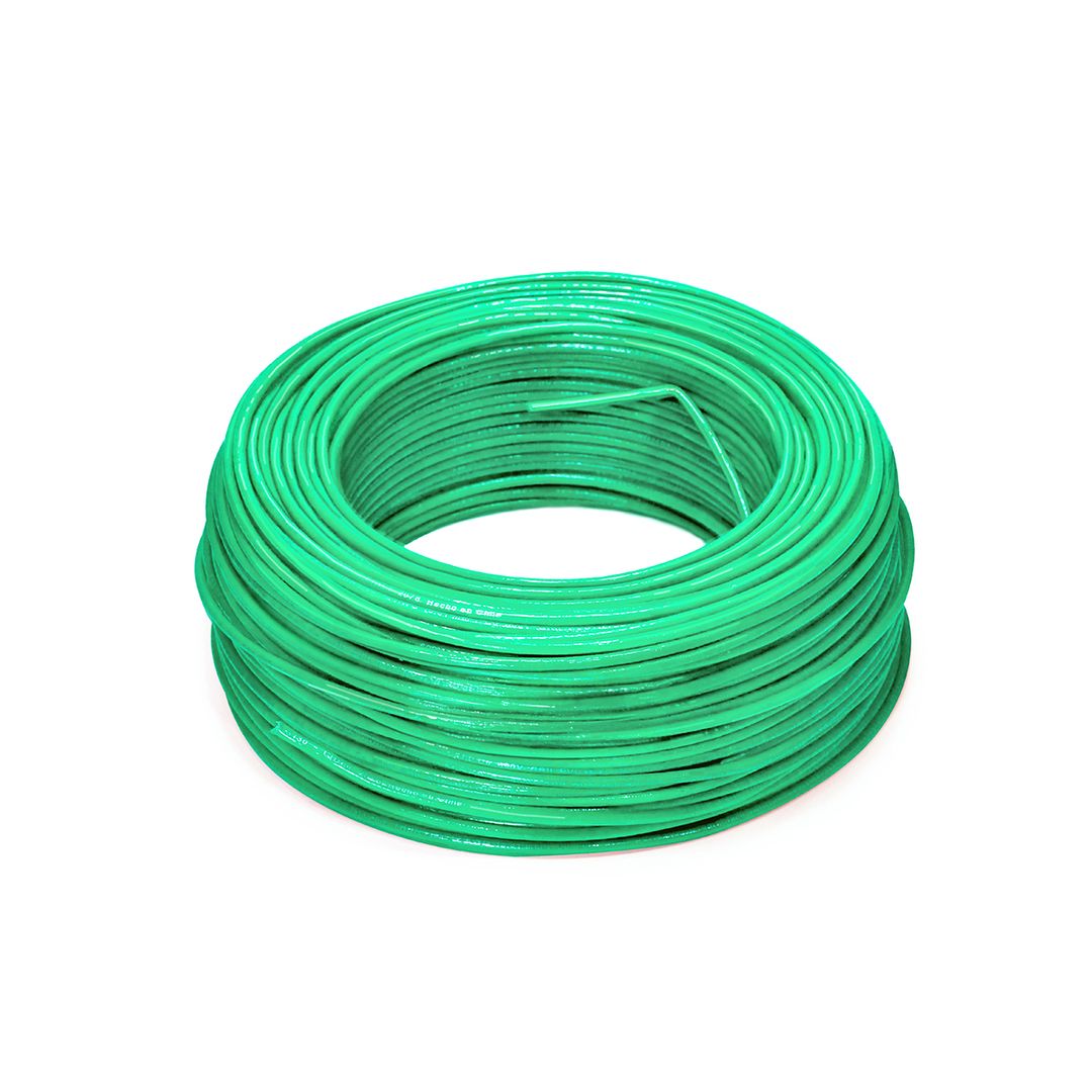 Cable Flexible Cablec #10 AWG THHN 100m Verde - 971274