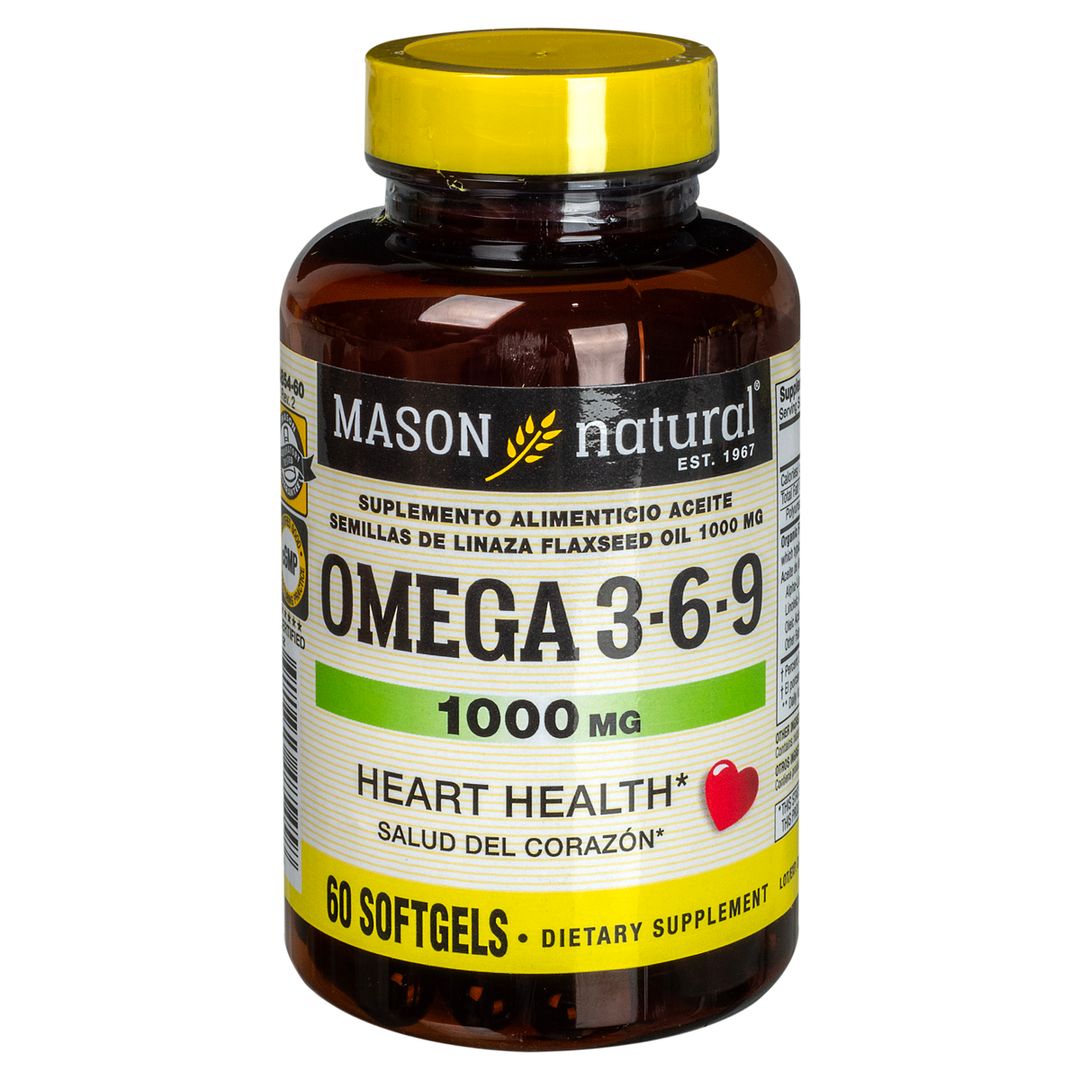 Omega 3-6-9 Mason Natural 1000mg - 60 Cápsulas - 972310
