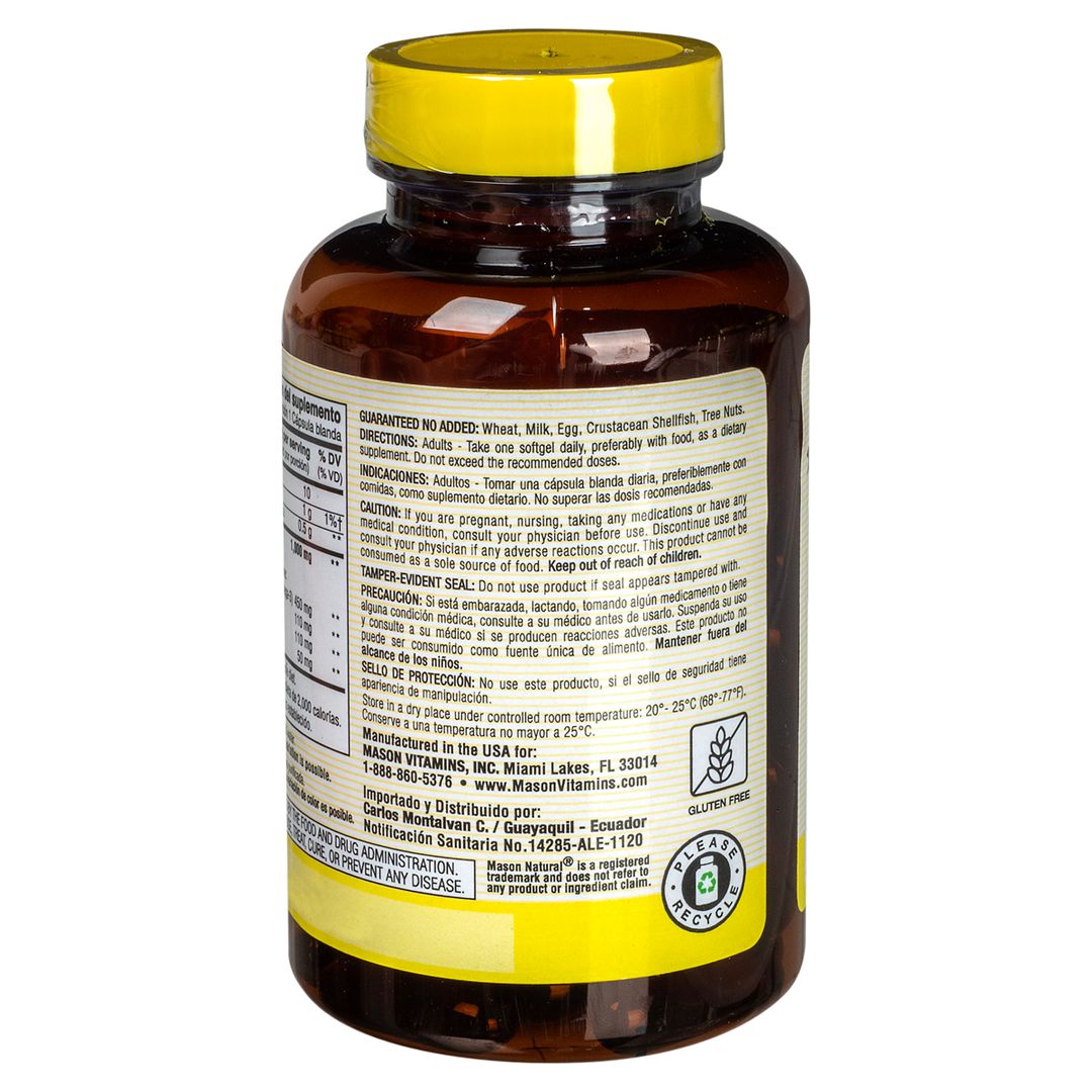 Omega 3-6-9 Mason Natural 1000mg - 60 Cápsulas - 972310