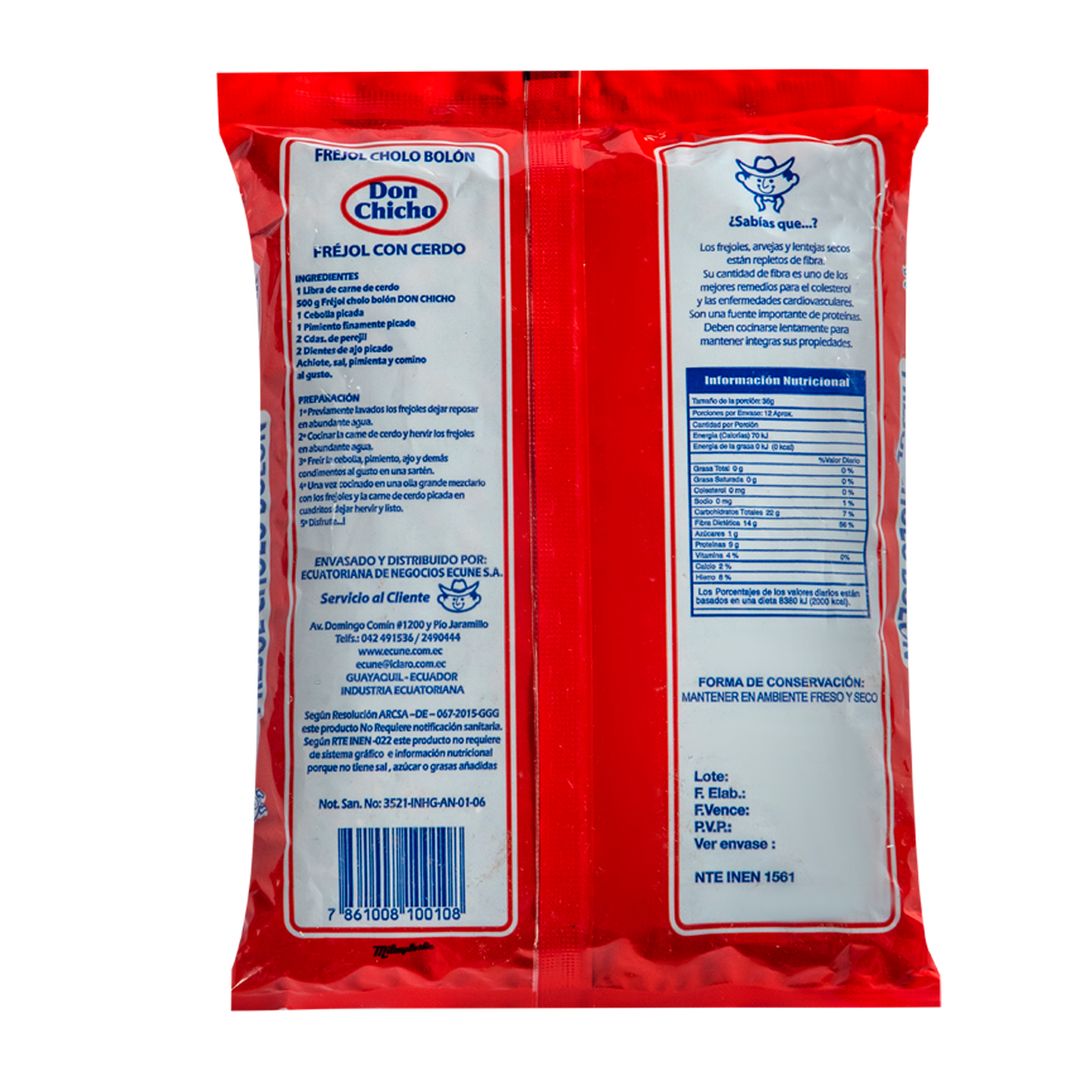 Frejol Cholo Bolón Don Chico 500g - 974444