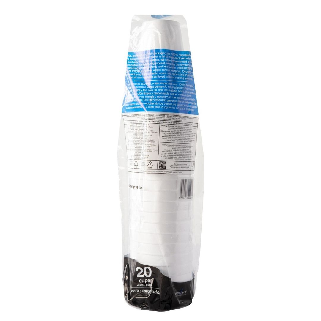 Pack 20 Uds Vasos Desechables Darnel Térmicos 12 oz - 975367