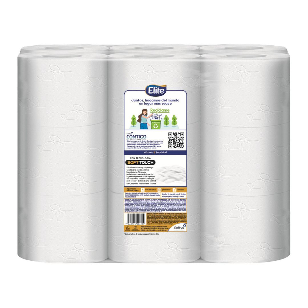 Pack 18 Uds Papel Higiénico Elite Mega Rollo 32m - 975348