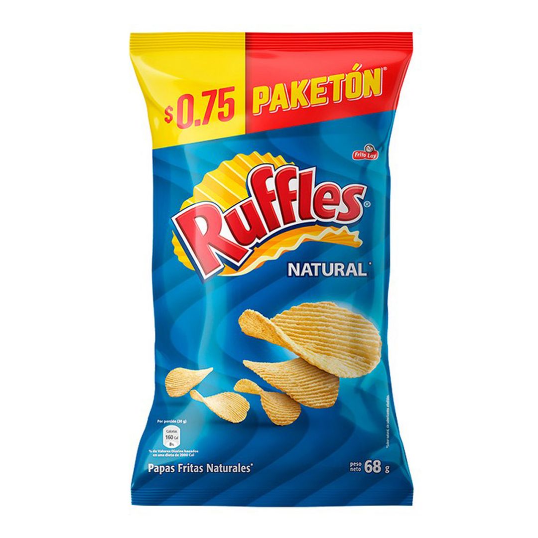 Papas Ruffles Natural 68g - 975355