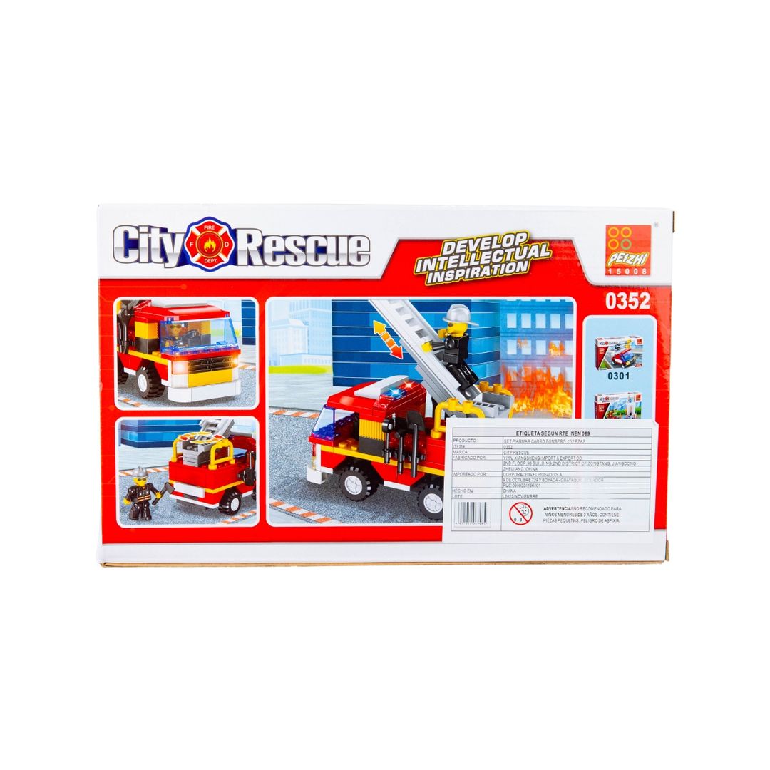 Set para Armar Carro Bombero 132 Piezas - 976644
