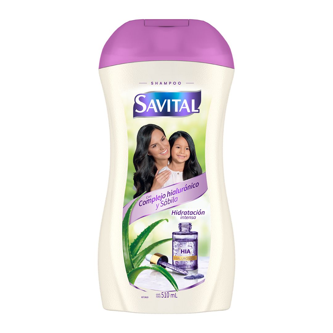 Shampoo Savital con Complejo Hialurónico y Sábila 510ml - 979564