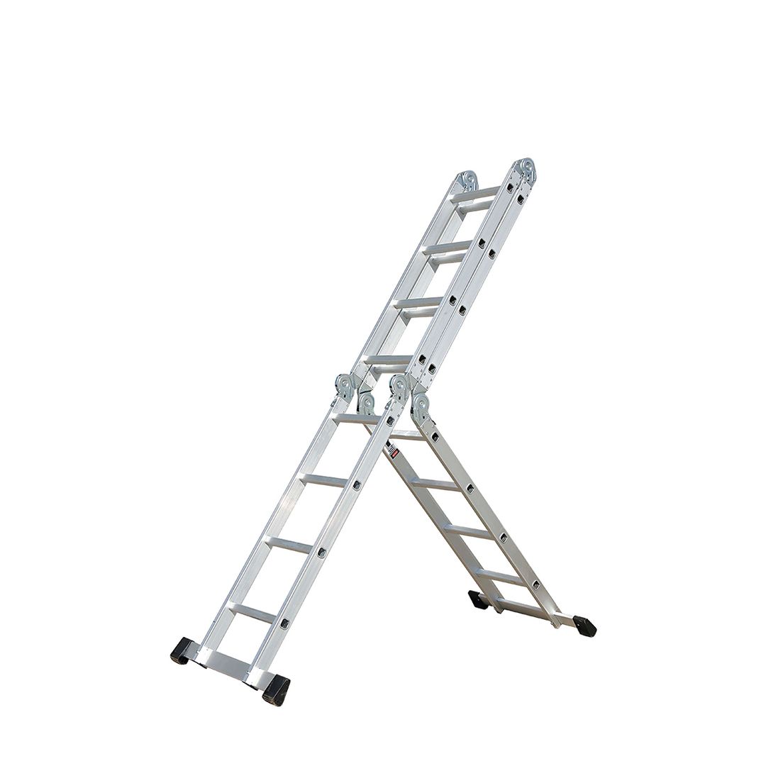 Escalera Articulada Indalum Aluminio con Base 4x4 - 980011