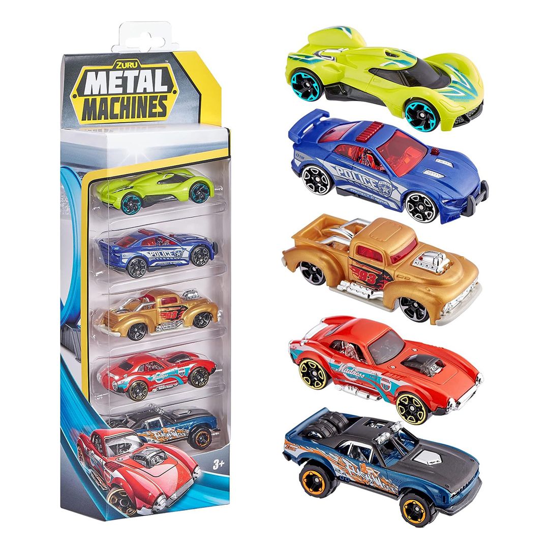 Pack 5 Uds Carro Metal Machines S1 Surtido - 980424