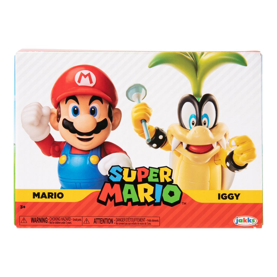 Figura Nintendo Mario vs Iggy Koopa 10cm - 980497