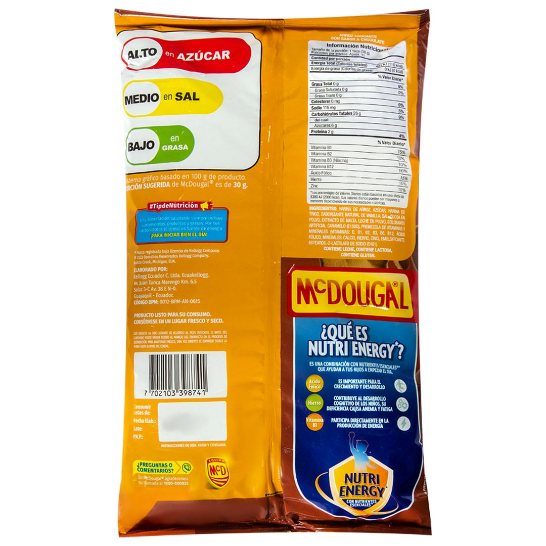 Cereal Mc Dougal Arroz Crocante de Chocolate 320g - 980597