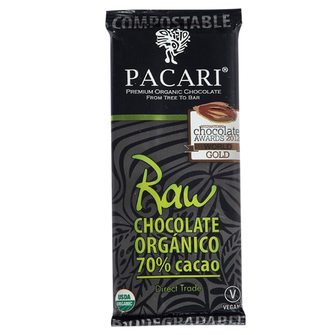 Barra de Chocolate Pacari Orgánico Raw 70% - 50g - 980605
