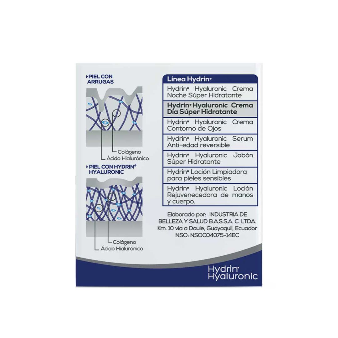 Crema Facial Bassa Hydrin Hyaluronic Hidratante Día 50g - 980681