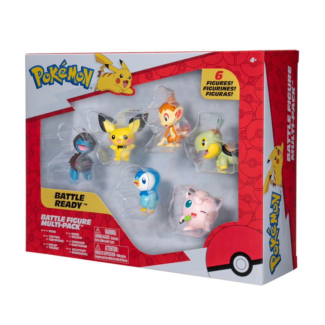 Pack 6 Uds Figura Pokémon Battle Ready - 982744