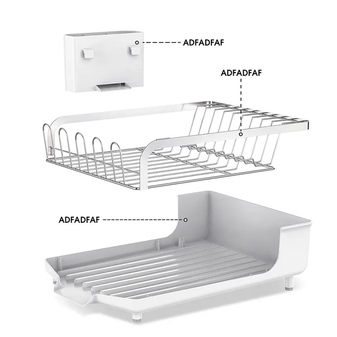 Escurridor Wireking para Platos - Blanco 43.1x38x13.8cm - 983225
