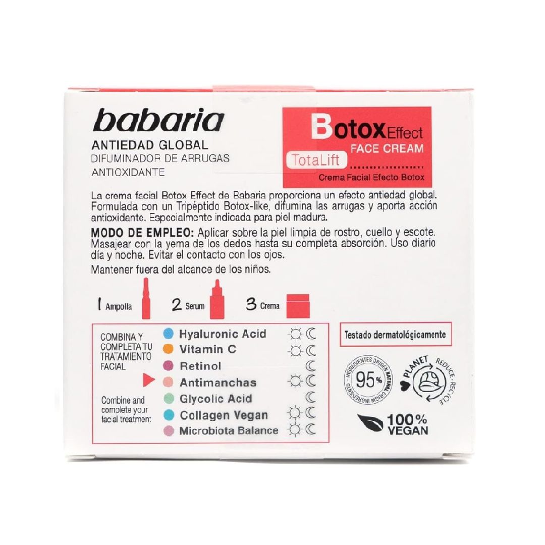 Crema Facial Babaria Botox Effect 50g - 985721